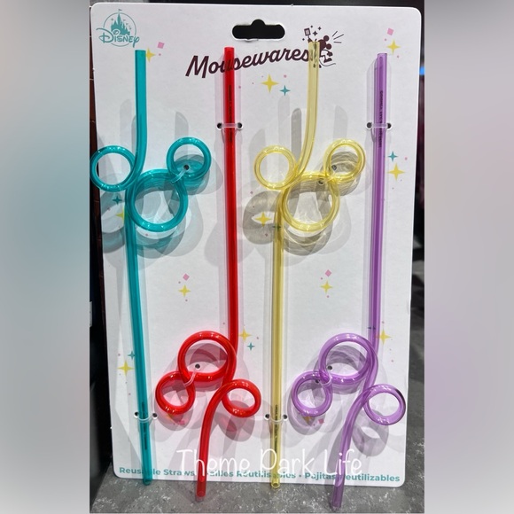 Disney | Dining | 225 Disney Parks Mickey Mouse Head Drinking Straw ...